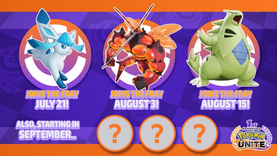 La celebración del primer aniversario de Pokémon Unite trae a Glaceon, Buzzwole, Tyranitar y ...
