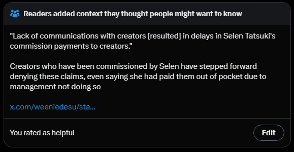 La terminación de Selen Tatsuki genera controversia; Nijisanji afirma que tendrá “efectos ...