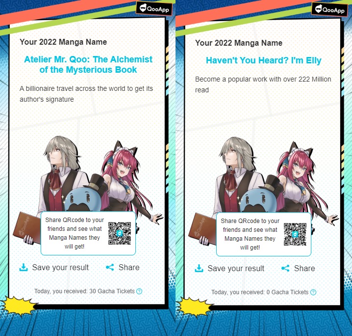 Che Qoo 2022! Guarda indietro alla cronologia di QooApp in stile manga e ottieni i biglietti ...