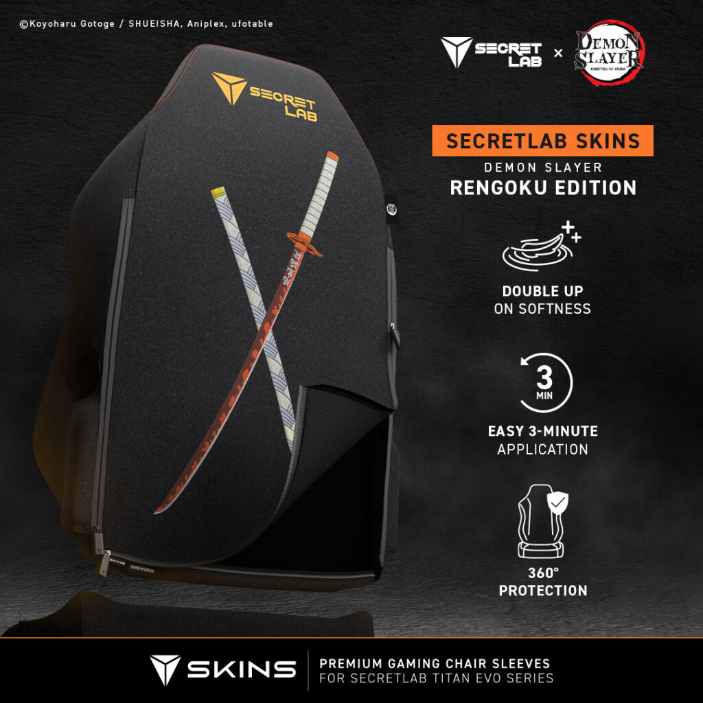 Secretlab нь чөтгөр алуурчин Ренгоку болон Шинобу ТИТАН Эво сандлыг